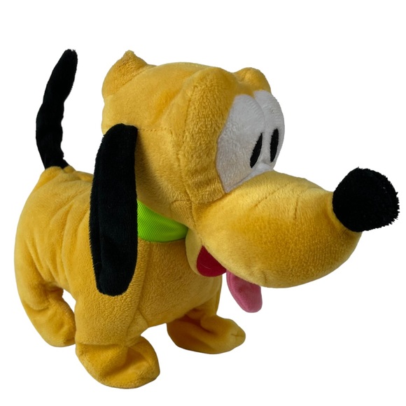 Disney | Toys | Disney Baby Pluto Animated Walking Barking Plush ...